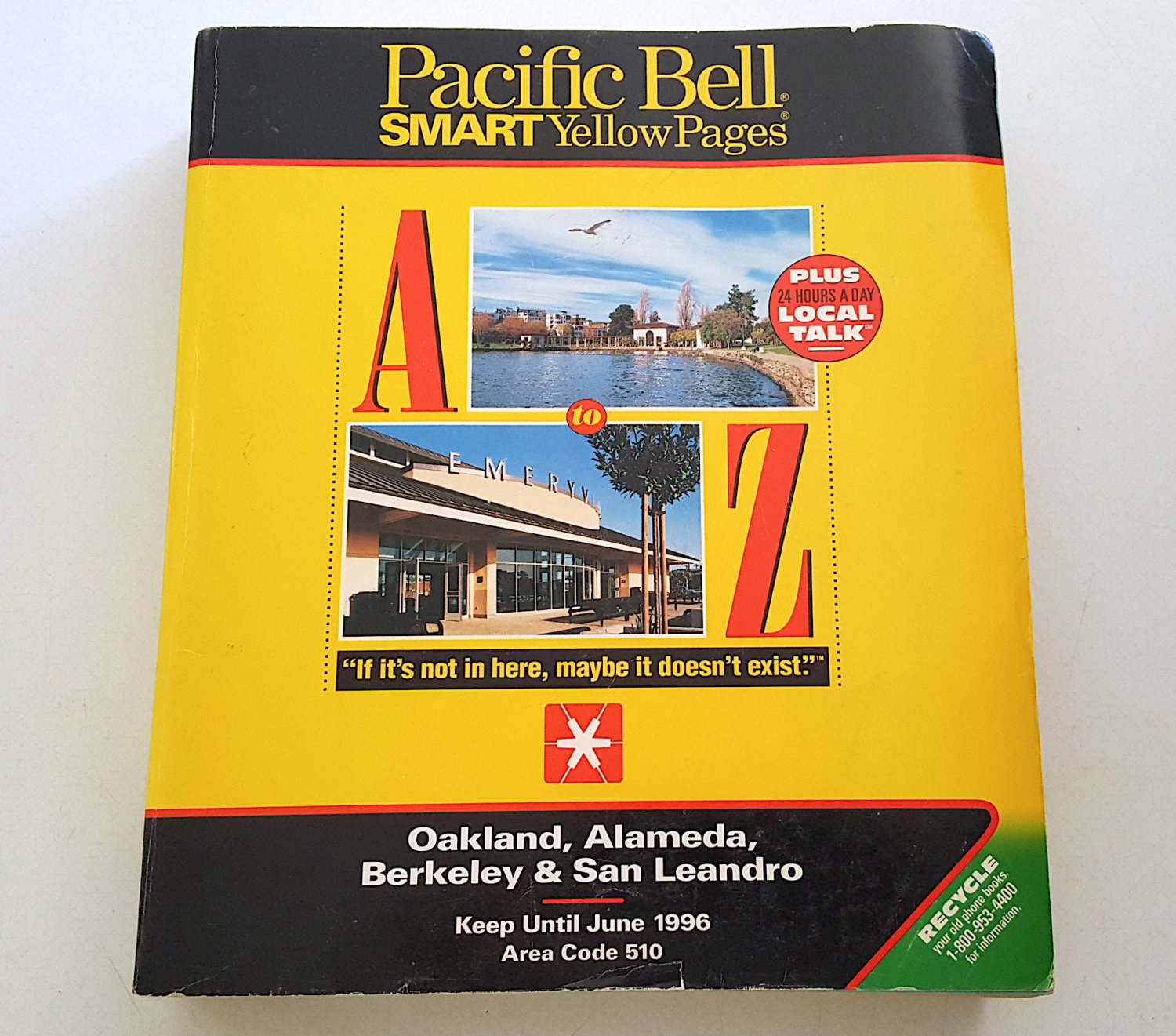 Vintage 1995-96 Pacific Bell Smart Yellow Pages A to Z - Oakland ...