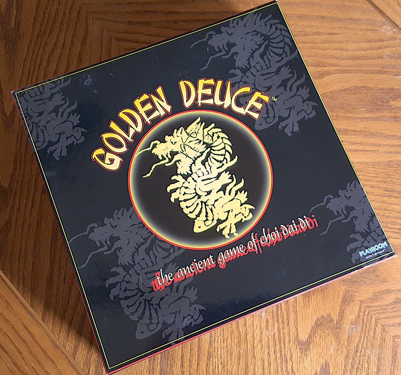 2002 Playroom Entertainment Golden Deuce Board Game