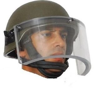Helmet Face Shield Bulletproof Visor Safety Level 3A Headgear glas ...