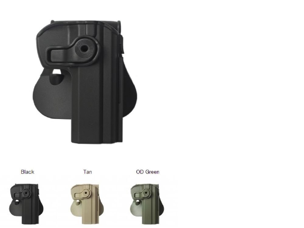 IMI Polymer CZ 75/75 B Compact/75 Omega CZ 85 Holster use by IDF OD GREEN