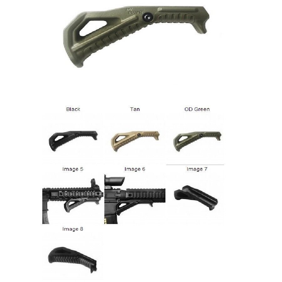 IMI Black OD - GREEN FSG –Front Support Grip use by the IDF