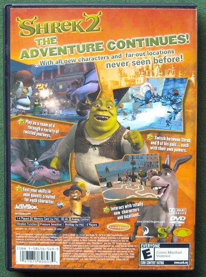 DreamWorks Shrek 2 PlayStation 2 Ps2 game