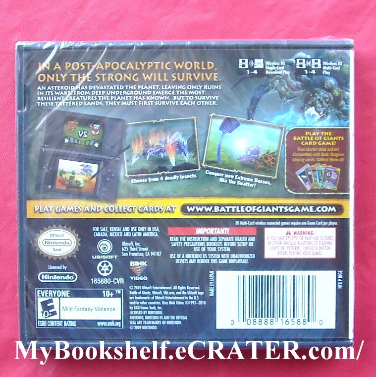 Battle of Giants Mutant Insects Nintendo DS Game