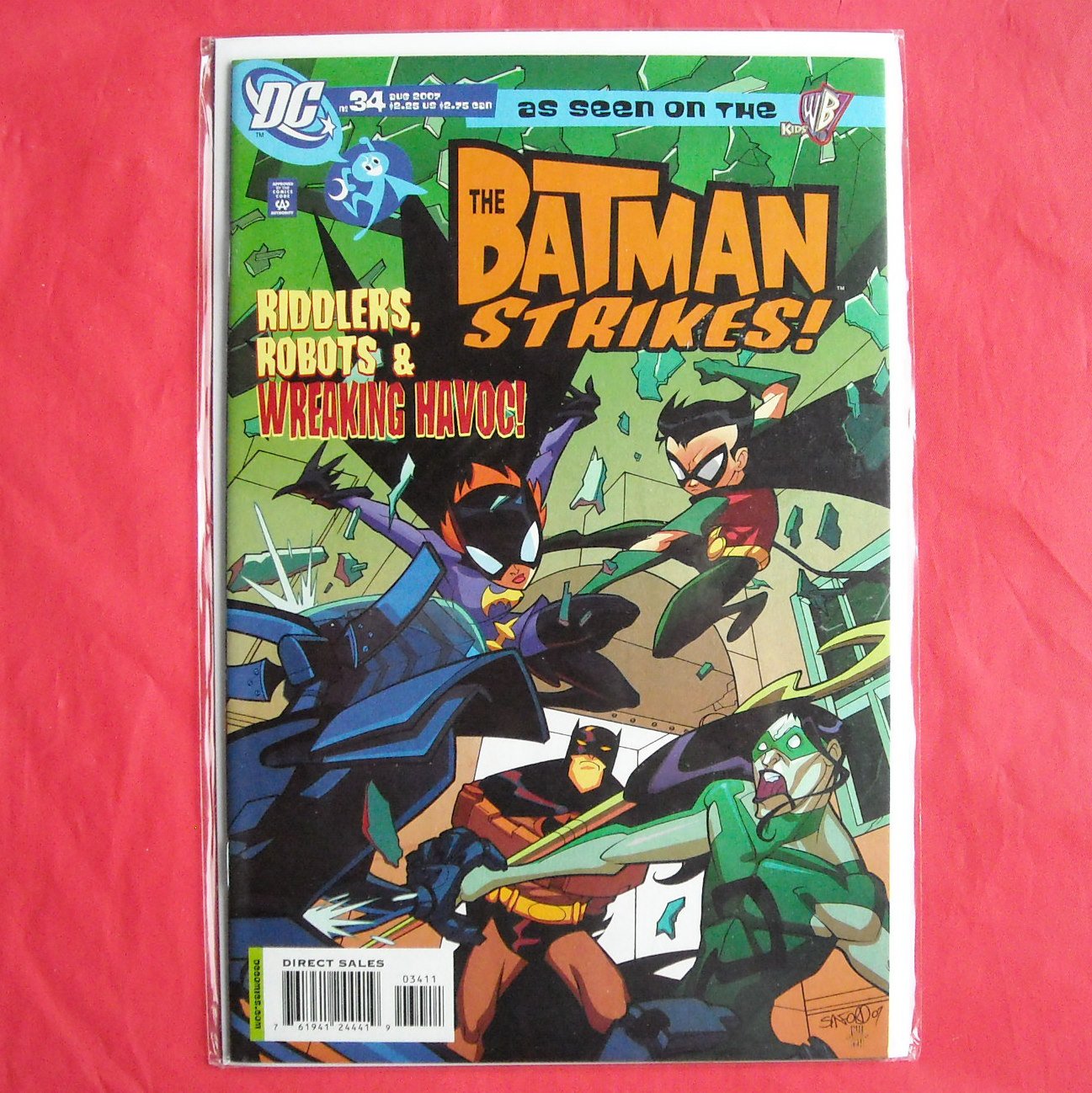 The Batman Strikes # 34 Riddlers Robots & Wreaking Havoc DC Comics 2007