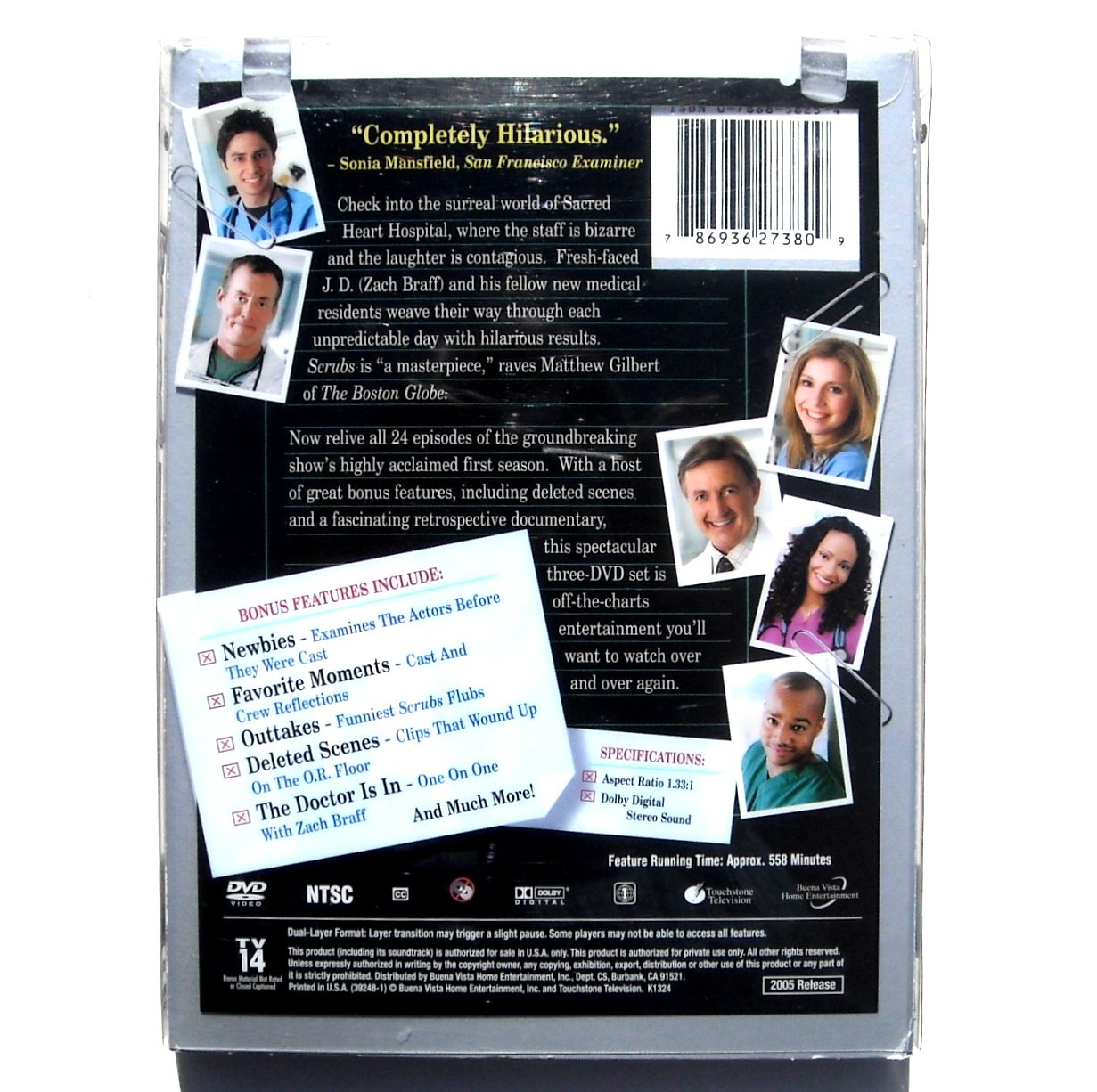 Scrubs Season 1 2005 3 DVD Set