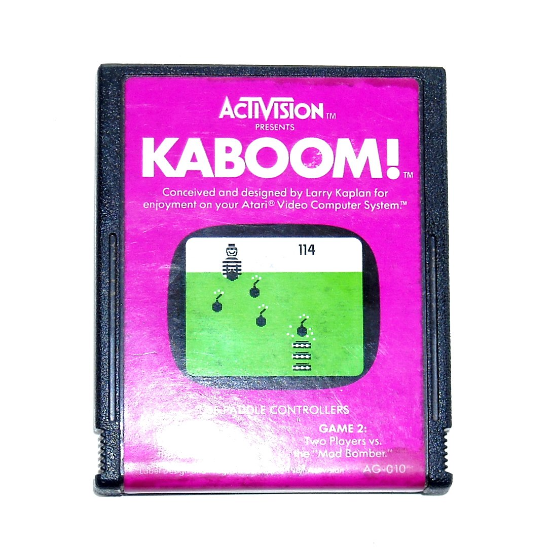 Activision Kaboom Atari Game Cartridge
