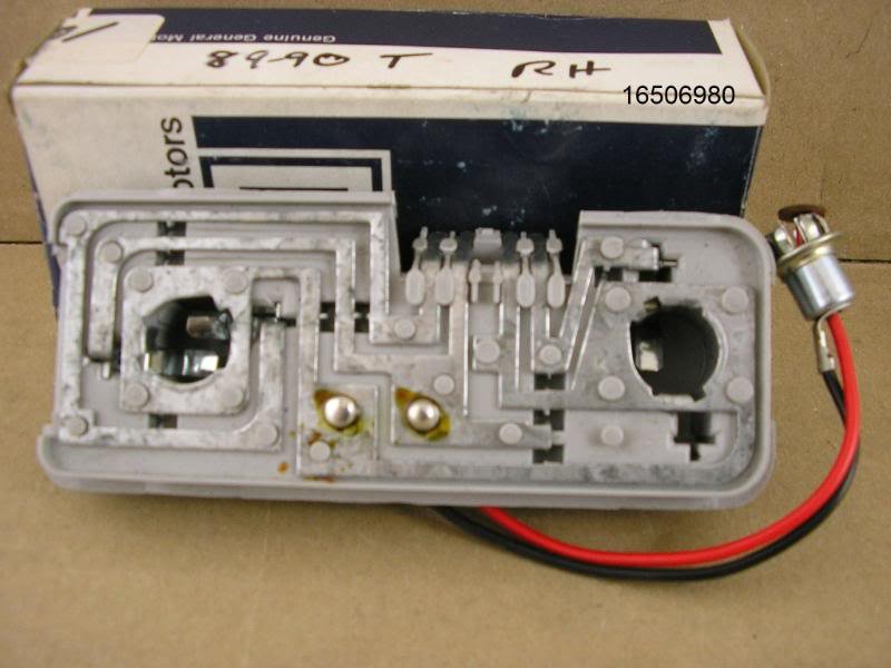 1989 1990 Pontiac 6000 tail light housing NOs right