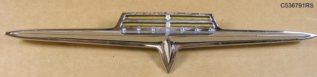 1960 ALL Pontiac front fender emblem NEW
