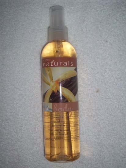Avon Naturals Body Vanilla Moisturizing Body Spray 8.4 fl oz