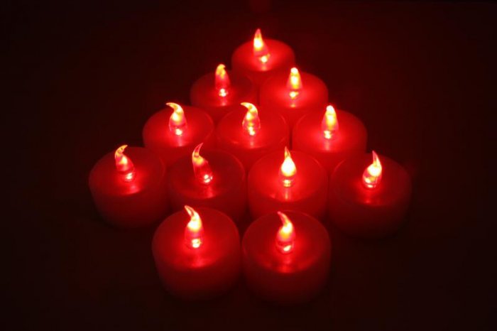 whole sale 144 Red flicker LED TEA LIGHT WEDDING PARTY CANDLE PARTY ...