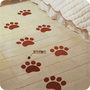 Promotion Dog foot animal paw print Wall decal Paste Sticker
