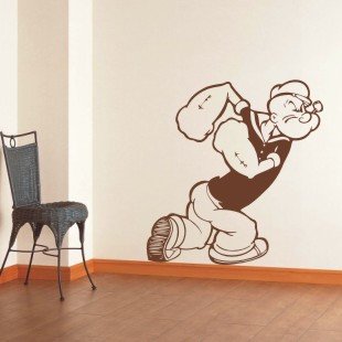 popeye Decor Wall Sticker 31"