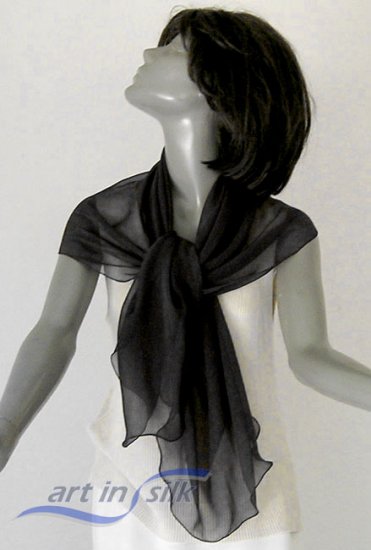 Evening Black Wrap, Formal Shawl, Sheer Black Scarf,, 100% Silk, Petite ...