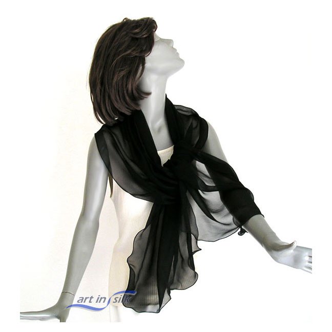 Evening Black Wrap, Formal Shawl, Sheer Black Scarf,, 100% Silk, Petite ...