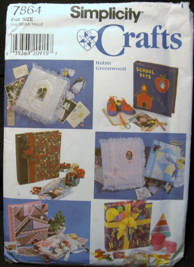 Simplicity 7864 Crafts Sewing Pattern for Album and Scrapbook Covers