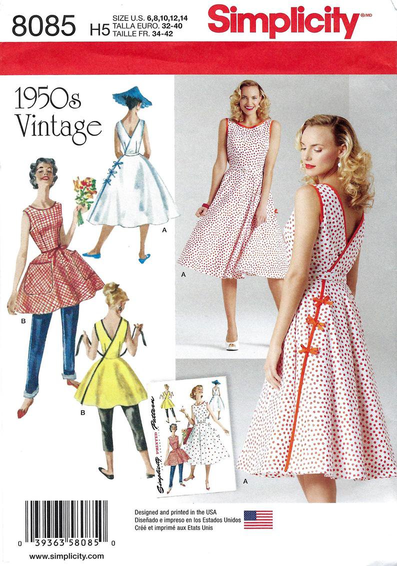 Simplicity 8085 Pattern for Misses' Wrap Dress In Two Lengths SZ 6-14