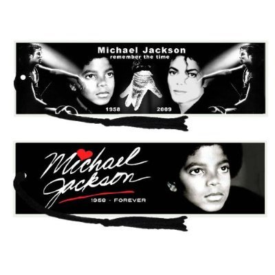 Michael Jackson Bookmarks ~ Remember the Time and Forever Set of 2