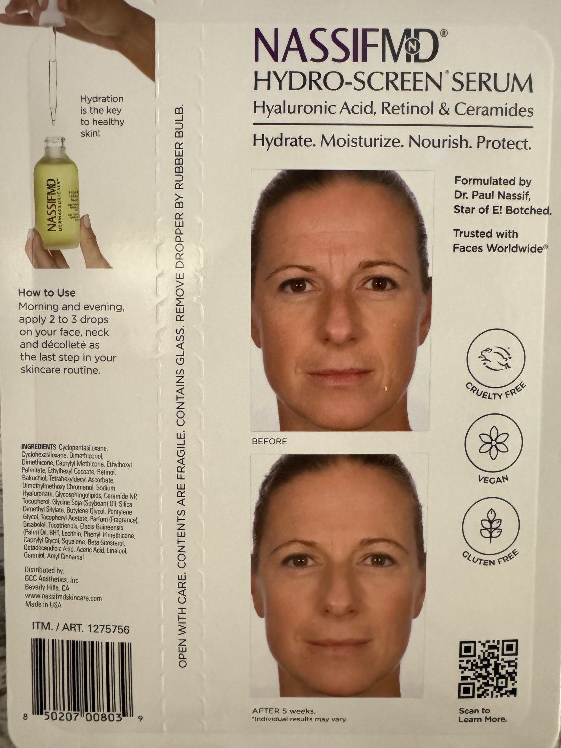 Nassif MD Hydro-Screen Serum New Large 2 oz