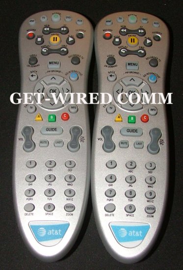 Two (Qty. 2) AT&T U-Verse Cable TV Universal Remote Control OEM ...