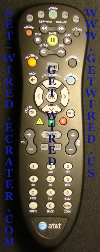 AT&T U-verse ATT Uverse Universal Remote Control Replacement OEM Black ...