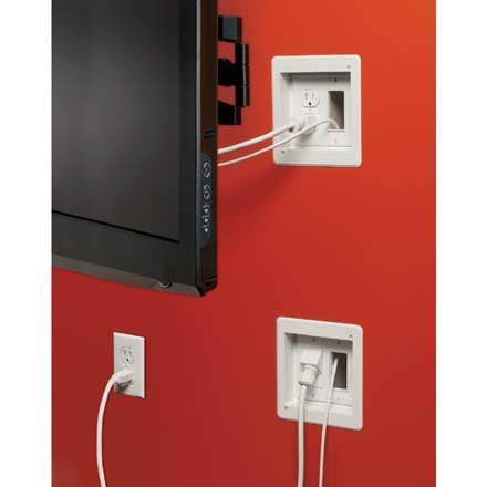 Flat Screen TV Bridge Kit 2 Recessed Power/Low Voltage TVBR2505K