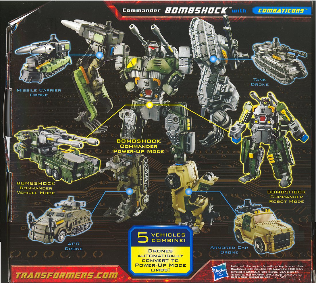 Power Core Combiners Bombshock with Combaticons misb