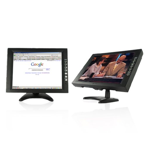 12 Inch LCD Touch Screen Monitor for Computers, TV + DVD Player [TKE ...