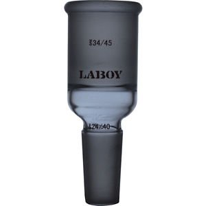 Laboy Glass Enlarging Connecting Adapter From 34/45 To 24/40 Lab Glassware