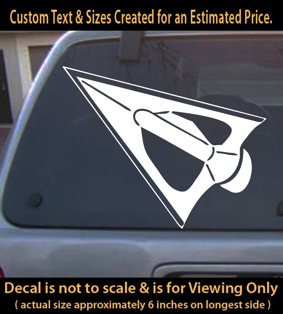 Hunting archery broadhead vinyl Decal