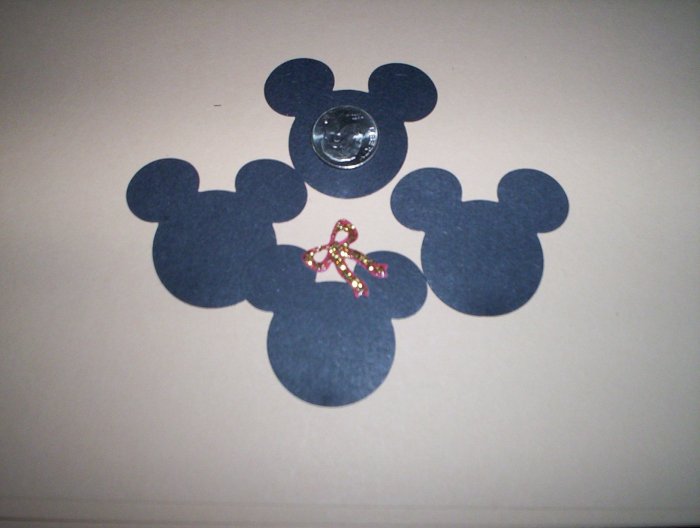 Small Mickey Mouse Disney Punch out Scrapbooking or Card Die Cuts