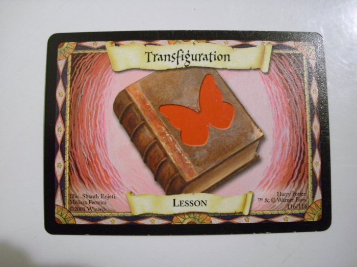 Harry Potter "Transfiguration" Lesson Trading Card 116/116