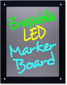 LED Lighted Flourescent Marker Board Sign w/ Free Markers