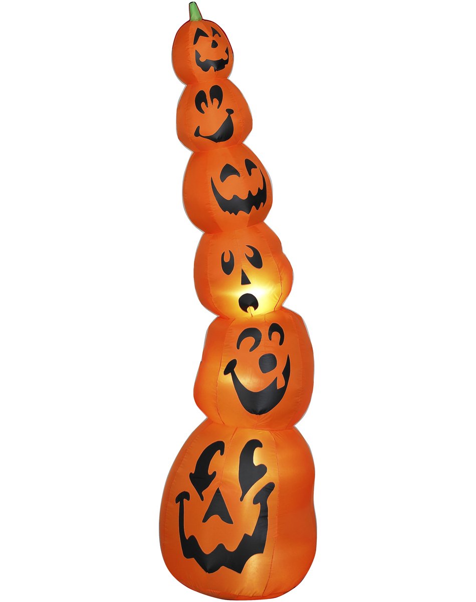 Halloween Airblown Inflatable 6 Pumpkin 9' Stack