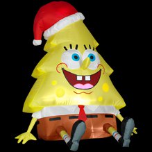 Airblown® Inflatable – SpongeBob as Christmas Tree