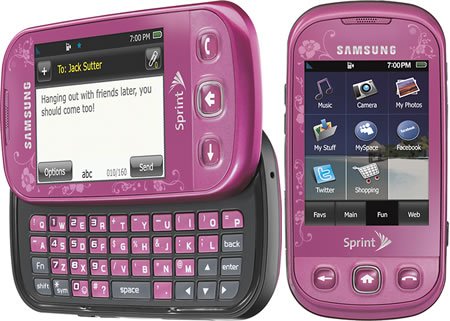 PINK SAMSUNG SEEK SLIDER TOUCH SCREEN