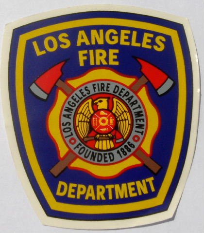 LAFD City Patch Large Decal / Sticker
