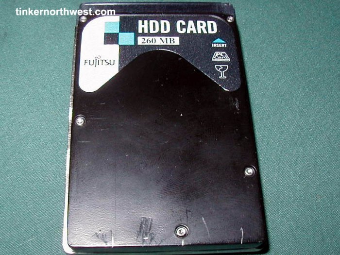 Fujitsu 260MB PC Card Type II Hard Disk Drive