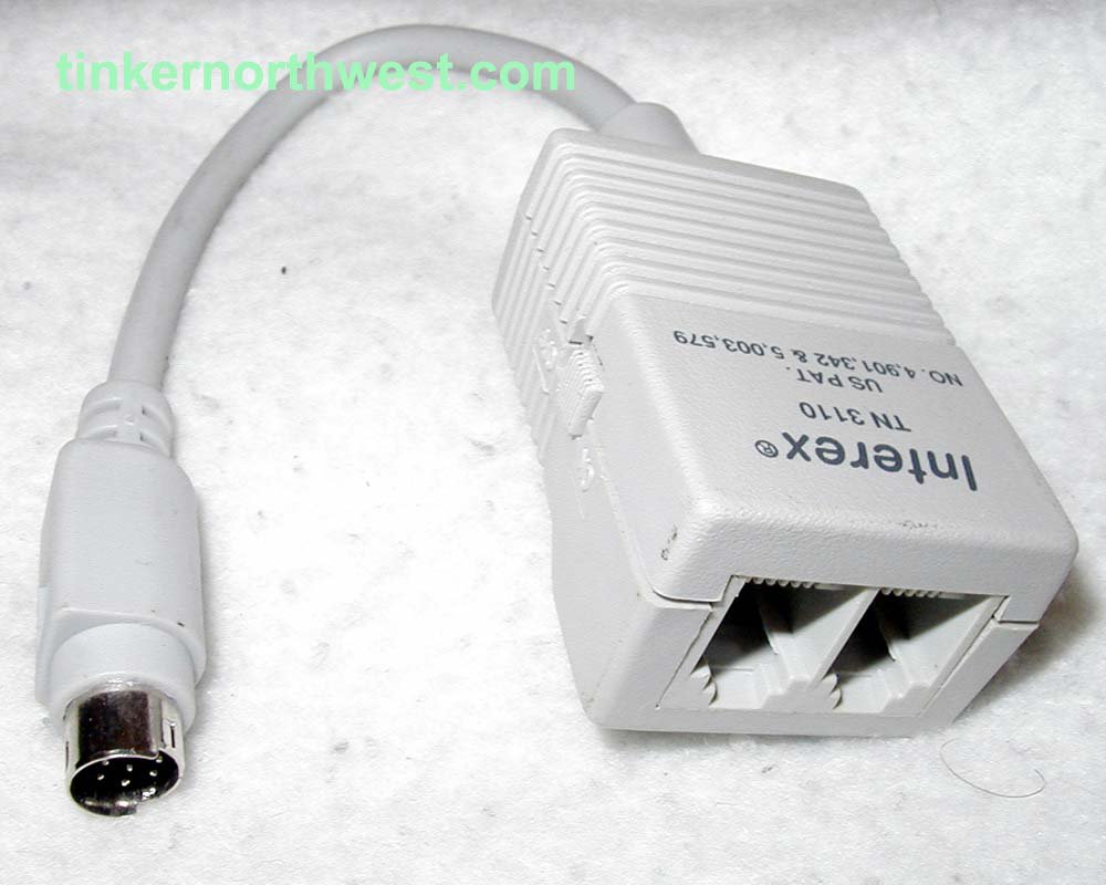 Interex MiniDin8 PhoneNet AppleTalk Transceiver TN 3110