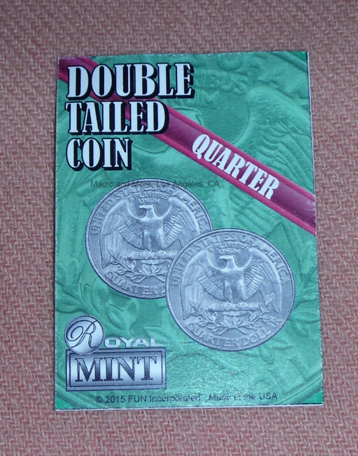 2 (Two) Tailed Quarter, You will Always Win with Tails (1586)