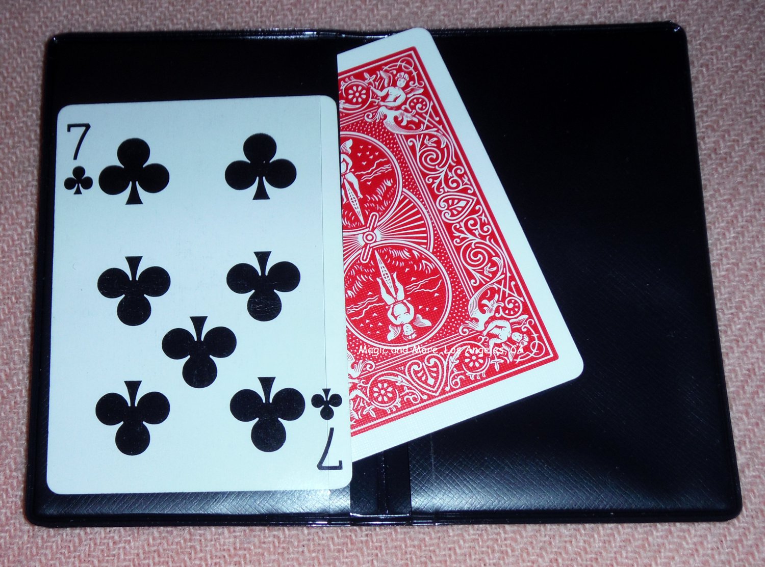 Card Wallet with Two Hidden Pockets, Black (2075)