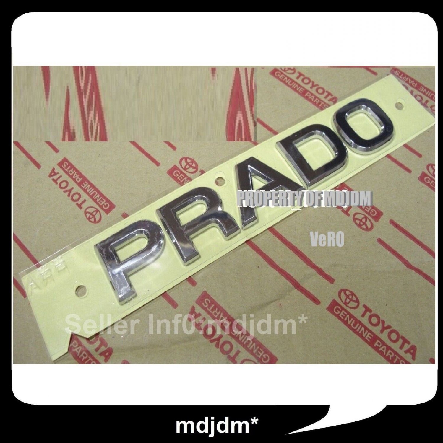 Toyota Rear" PRADO " Badge 75445-60040 02-09 Land Cruiser Lexus GX470 ...