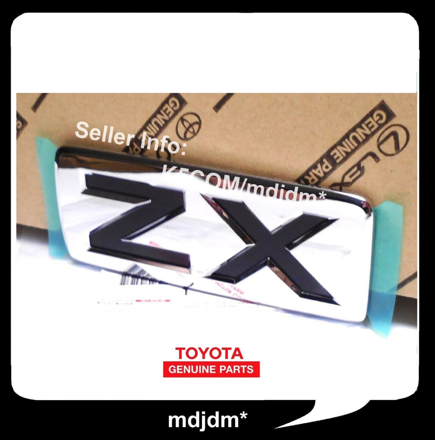 "ZX" Name Plate 75473-60220 Land Cruiser Rear Body Name #3. GENUINE ...