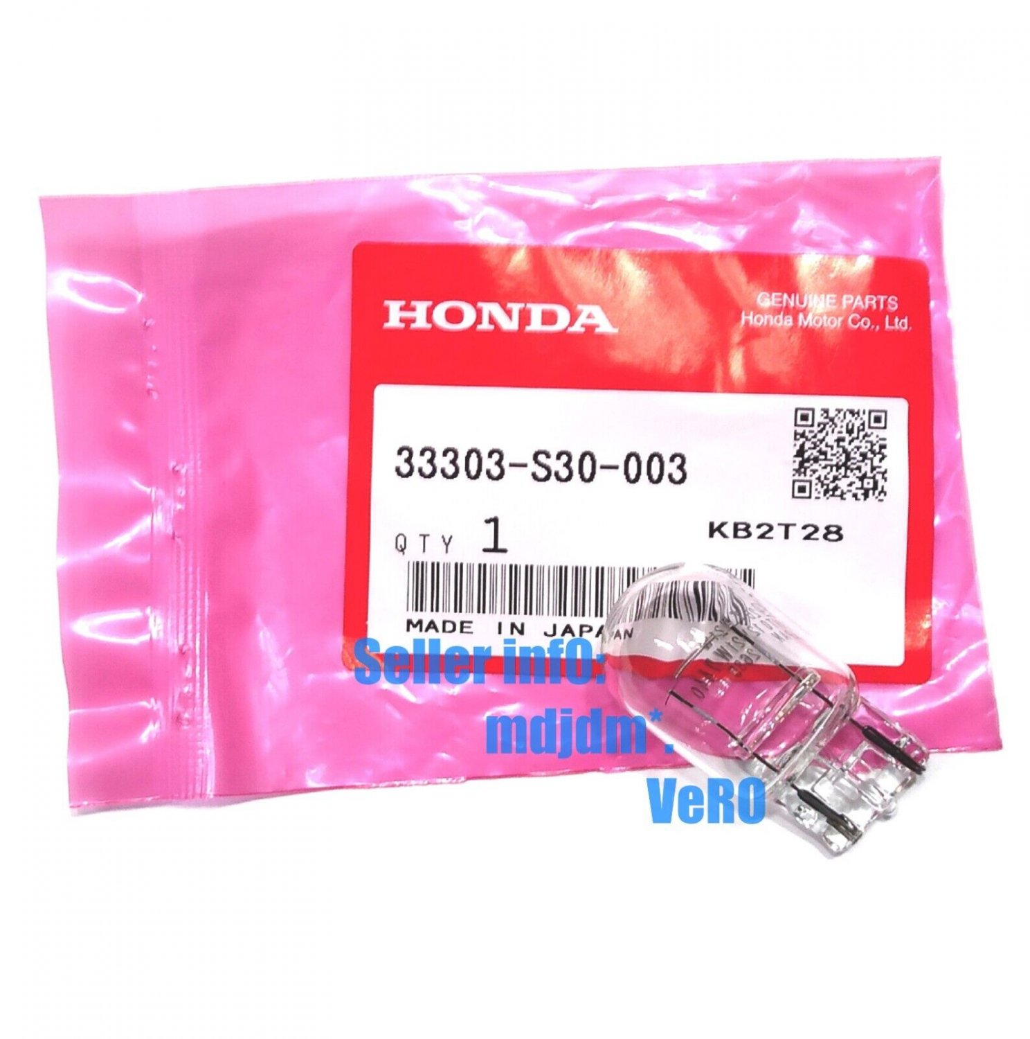 Made in Japan by Honda WEDGE BULB 33303-S30-003 Type Jdm Genuine Part Jdm
