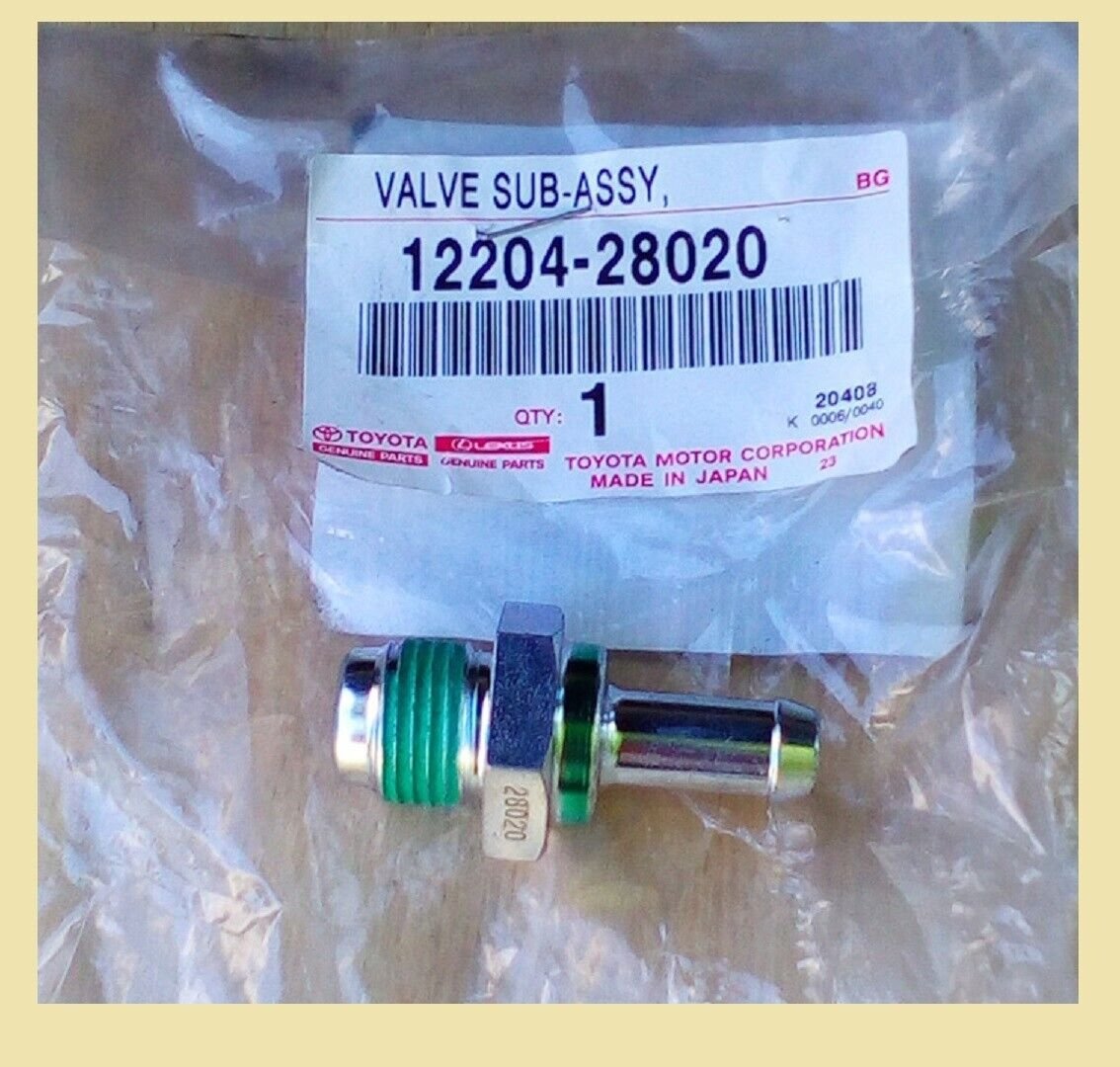 12204-28020 Toyota OEM Genuine VALVE SUB-ASSY, VENTILATION