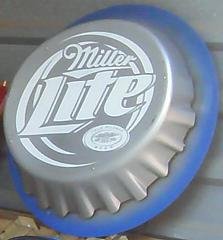 Miller Lite Bottle Cap Light