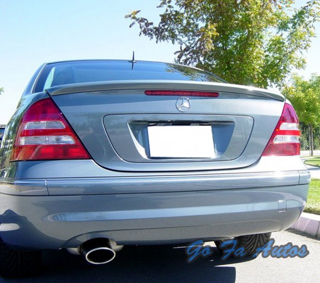 06 07 MERCEDES BENZ S CLASS W221 TRUNK & ROOF SPOILER-FRC1