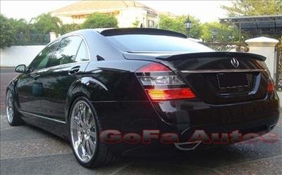 06 07 MERCEDES BENZ S CLASS W221 TRUNK & ROOF SPOILER-FRC1