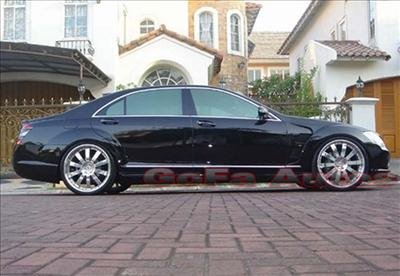06 07 MERCEDES BENZ S CLASS W221 TRUNK & ROOF SPOILER-FRC1