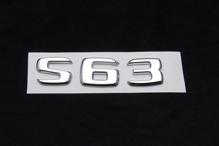 Mercedes Benz Trunk Rear Emblem Badge Letters S63