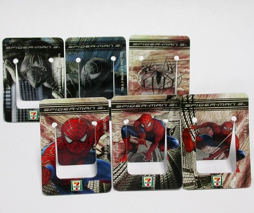 A Set of Spider-Man 3 Movie Mini 6 Ad Pocket Trading Cards
